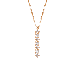 Aerial 18k Yellow Gold Diamond Pendant Chain