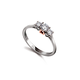 Heart To Heart 18k White Gold Ring